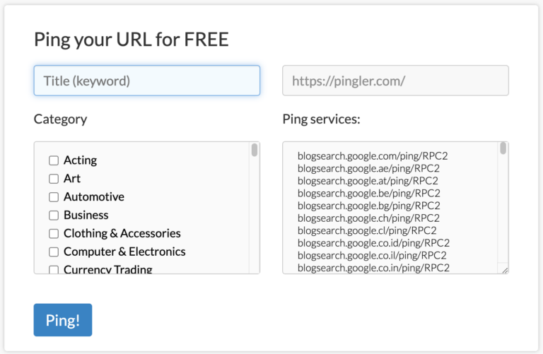 Pingler Review: Does It Really Speed Up Indexing For Your Site
